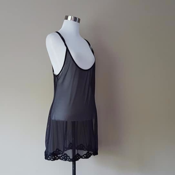 Victoria's Secret | Intimates & Sleepwear | Chemise Sheer Black Sexy ...